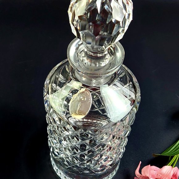 Dining | Vintage Crystal Decanter Diamond Pattern 1 34 Tall | Poshmark